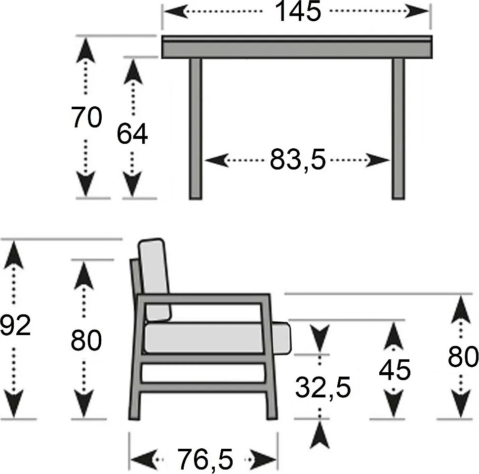 DOPPLER Luxusní hliníková sestava HAWAII