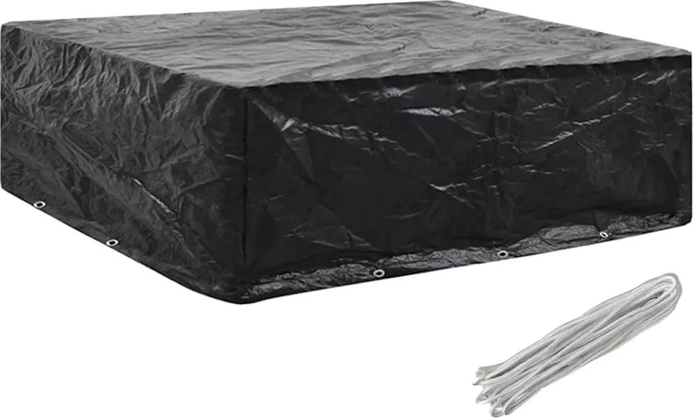 Plachty na zahradní nábytek 2 ks 8 oček 250 x 210 x 90 cm 279132