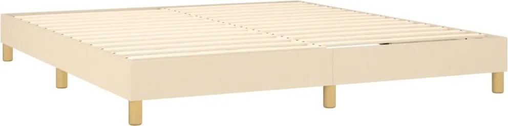 Box spring postel s matrací krémová 160x200 cm textil 3140950