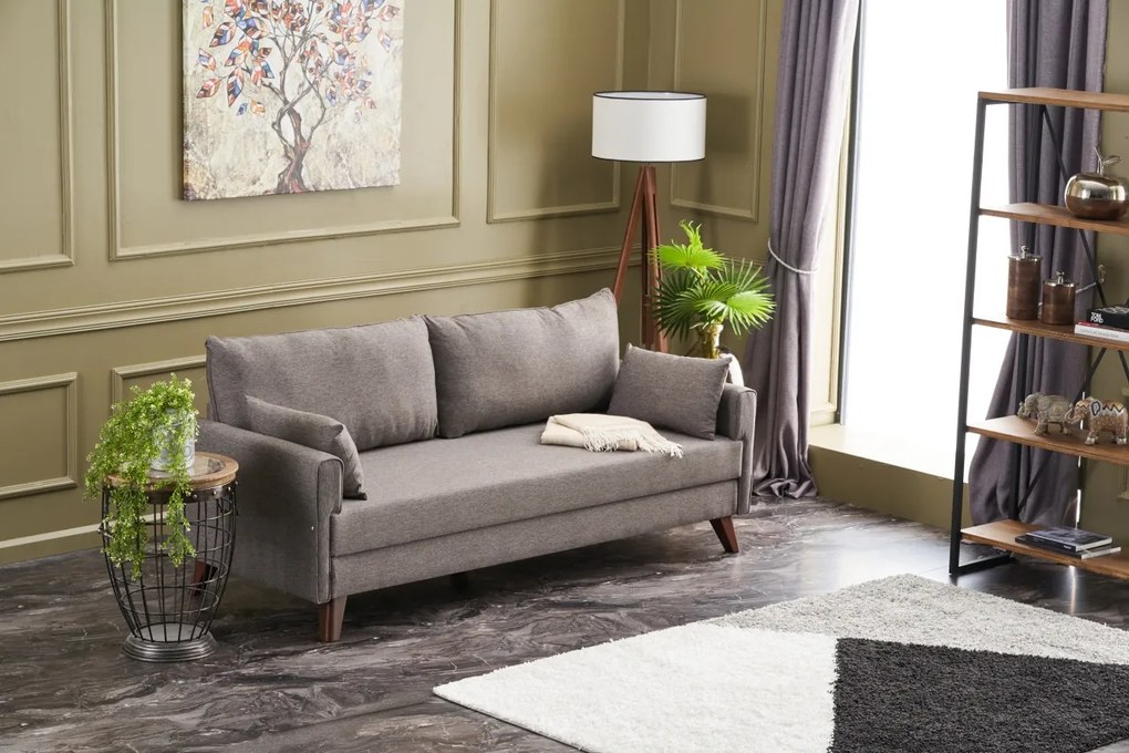 Hanah Home Rozkládací pohovka BELLA hnědá 208 cm 825BLC2583