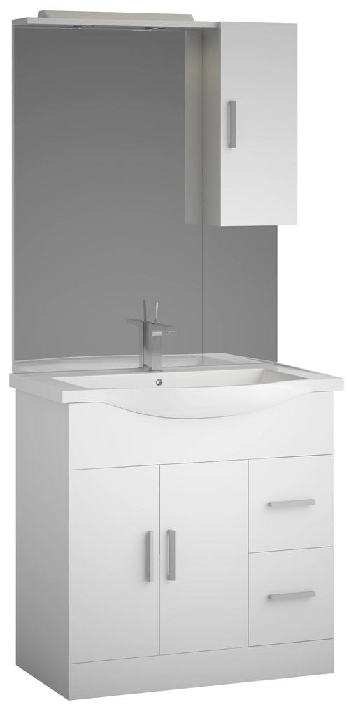 Koupelnový set Smart 85, 187 × 85 × 50 cm, MDF