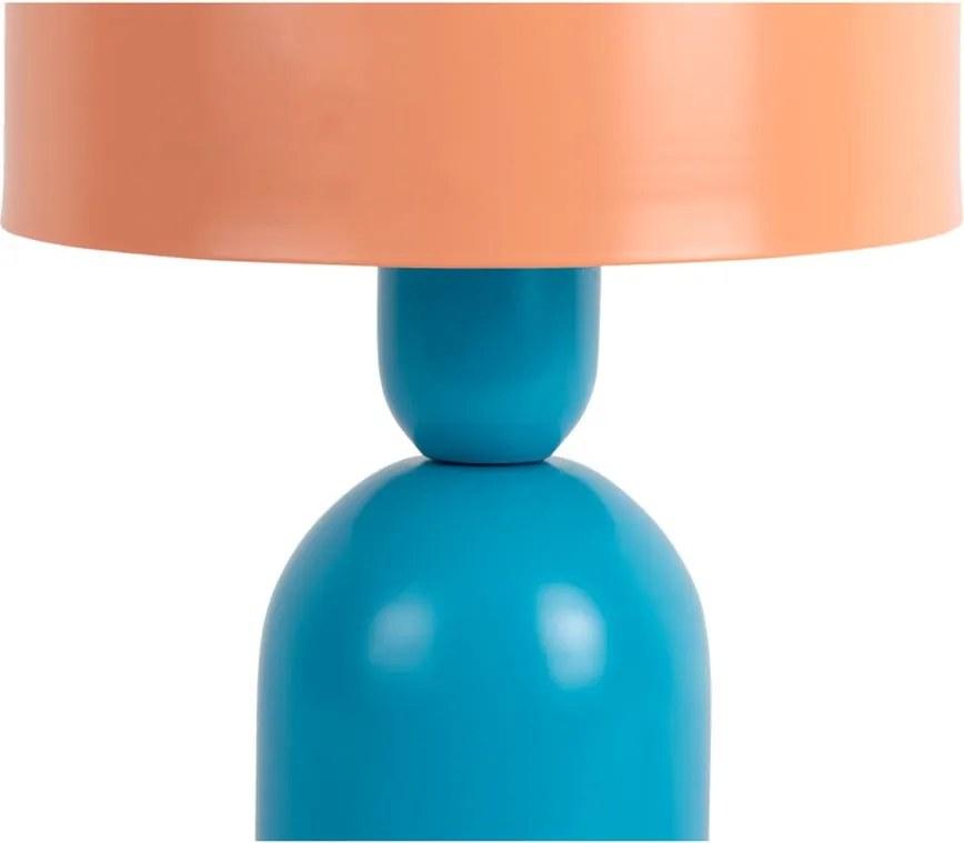 Modrá/oranžová stolní lampa (výška 24 cm) Double Funky – Leitmotiv