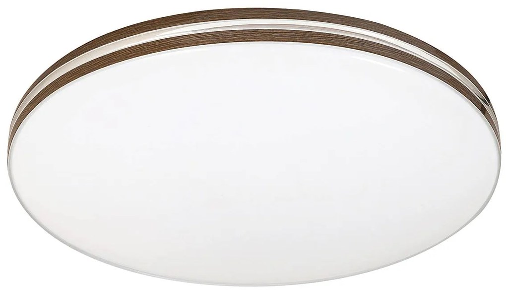 Stropní LED svítidlo OSCAR, 18W, denní bílá, 35cm, kulaté, hnědé pruhy Rabalux OSCAR 002763