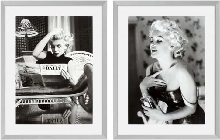 EICHHOLTZ Exkluzivní fotografie Marilyn Monroe set / 2ks 69 × 89 × 2 cm