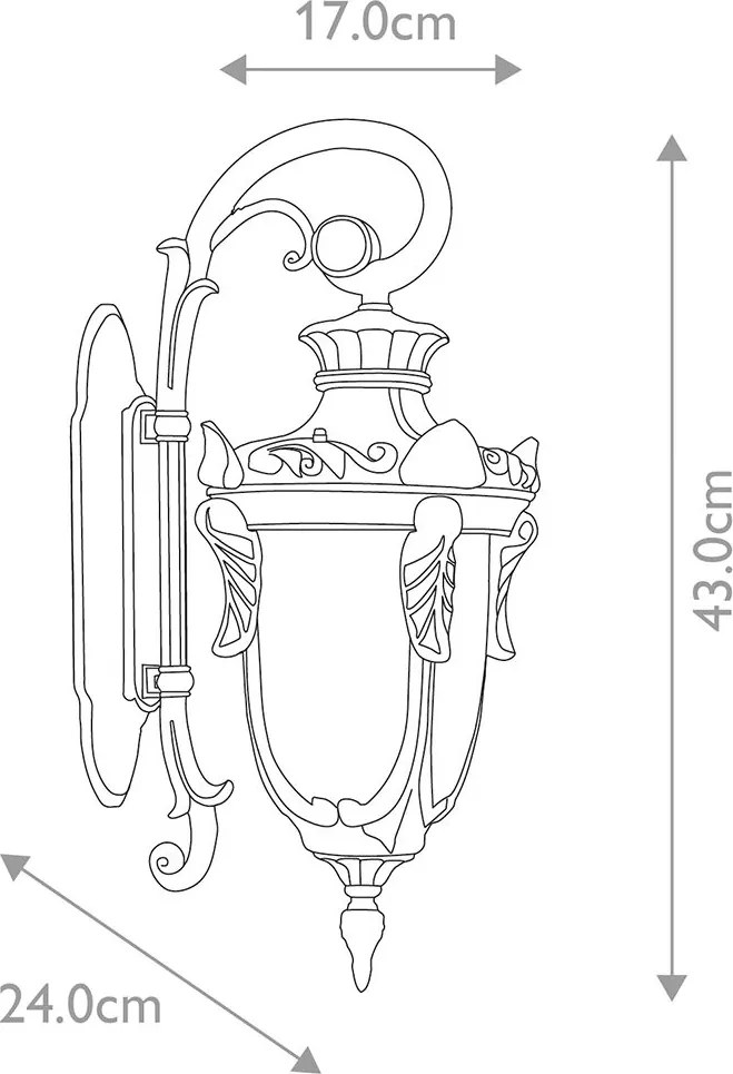 Venkovní světlo na fasádu Elstead PHILADELPHIA 2-S-OB