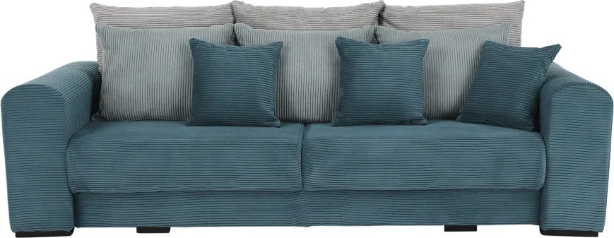 Extra prostorná pohovka, modrá / mentolová / světle šedá, Gilena BIG SOFA