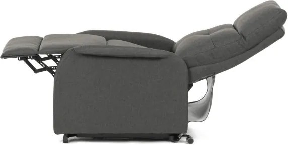 Polohovací křeslo šedé, elektrické TV-5482 GREY2