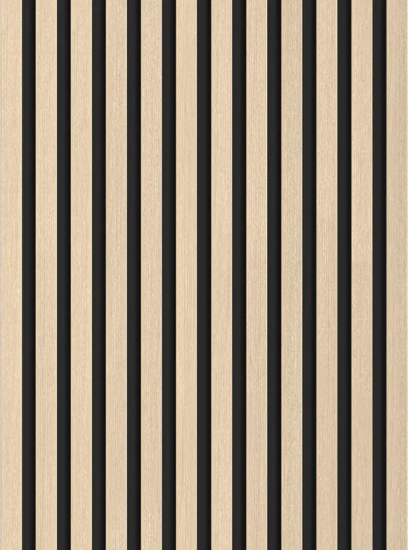 Mexen Lam-B, akustické stěnové lamely 275 × 30 cm, HDF deska 4 mm, technická dýha, dub pískový, S100-275307-3015-001