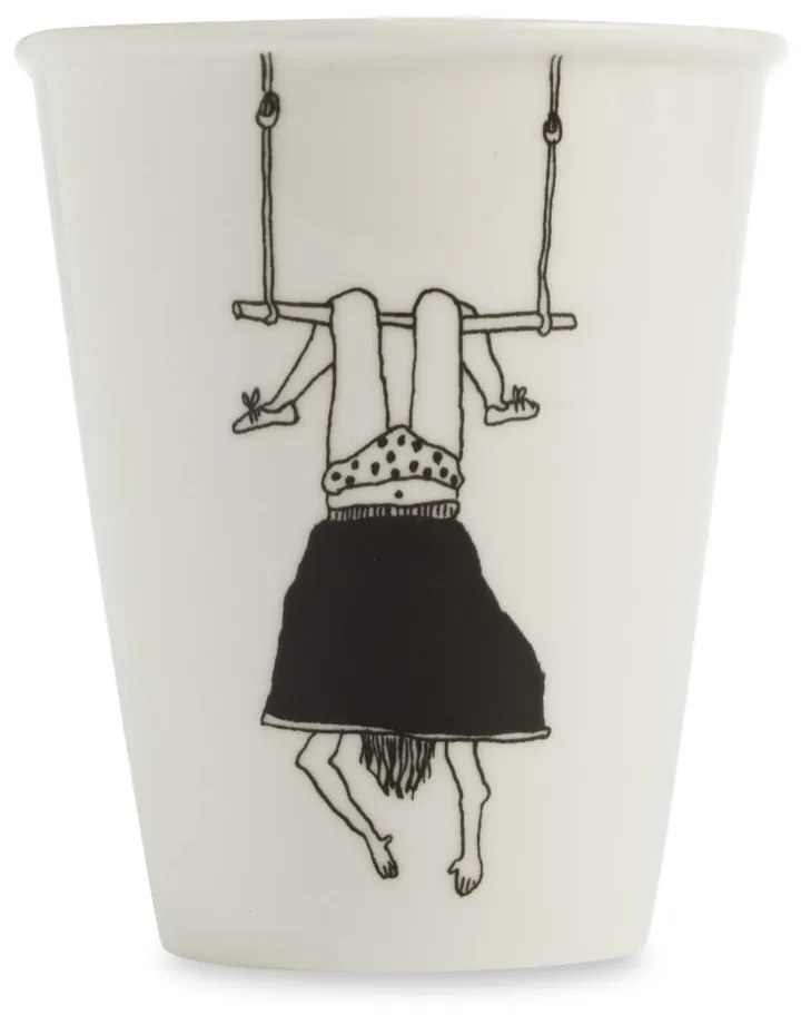 helen b Porcelánový hrnek Trapeze Girl 220 ml, bílá barva, porcelán