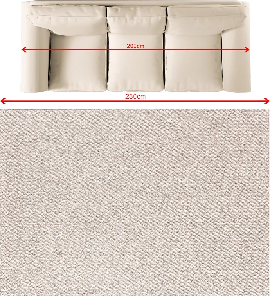 Koberec Solaro beige/grey 160x230 cm