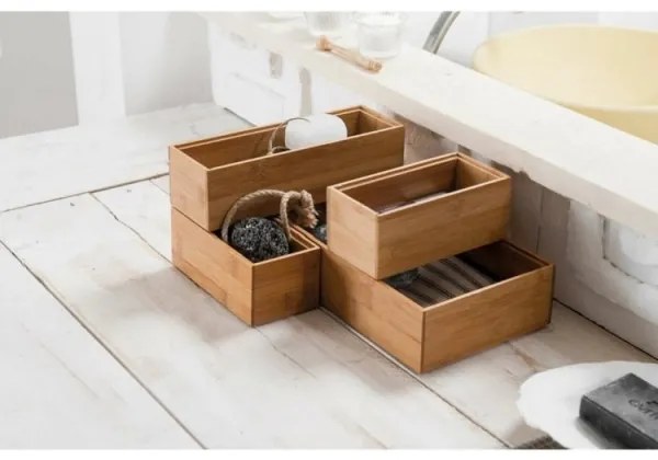 Organizér Compactor Bamboo Box, 22,5 x 15 x 6,5 cm