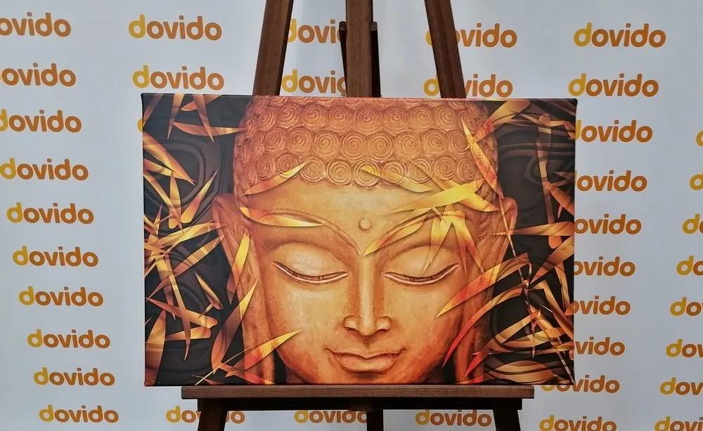 Obraz usmívající se Buddha - 90x60 cm