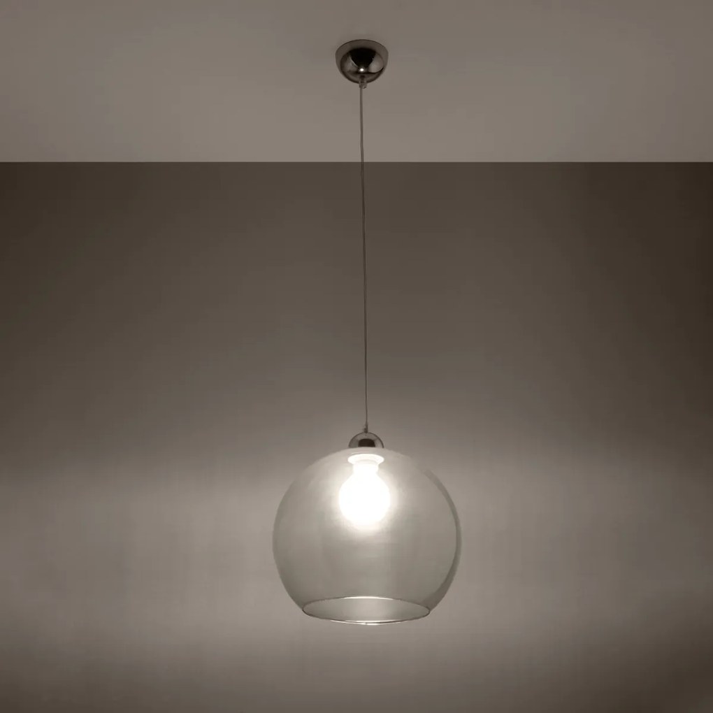 Sollux Lighting Závěsné svítidlo BALL transparentní