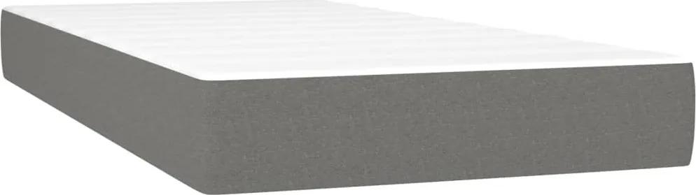 vidaXL Box spring postel s matrací 90x190 cm textil [3128806] Barva: Černá