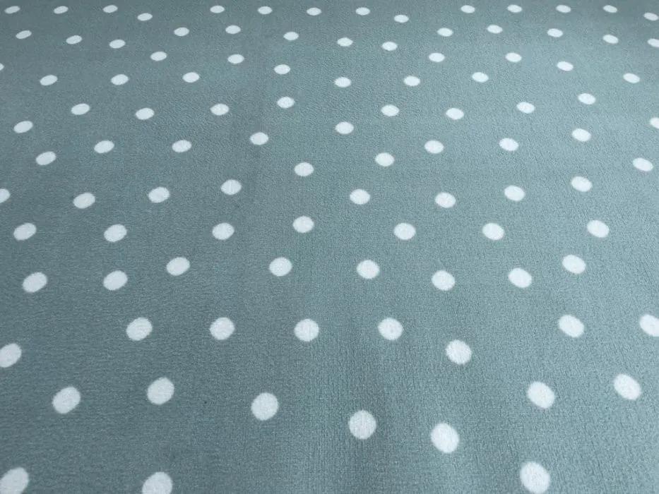 Vopi | Dětský koberec Puntík mintový - 80 x 150 cm