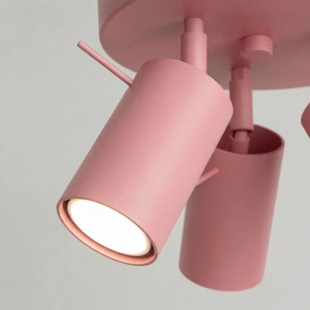 Sollux Lighting Stropní svítidlo RING 3P růžové