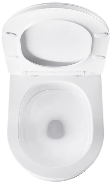BPS-koupelny Závěsná WC mísa se SoftClose sedátkem HYD-4194, bílá
