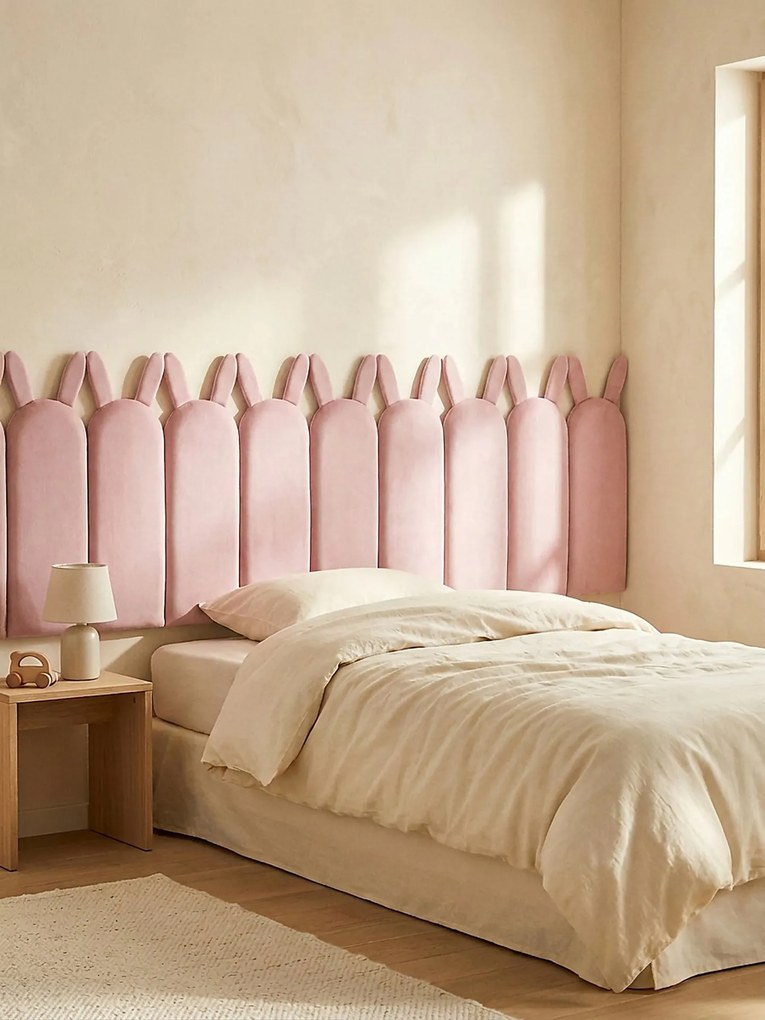 Sinsay - Čalouněný panel s králičími ušima - pastelová růžová