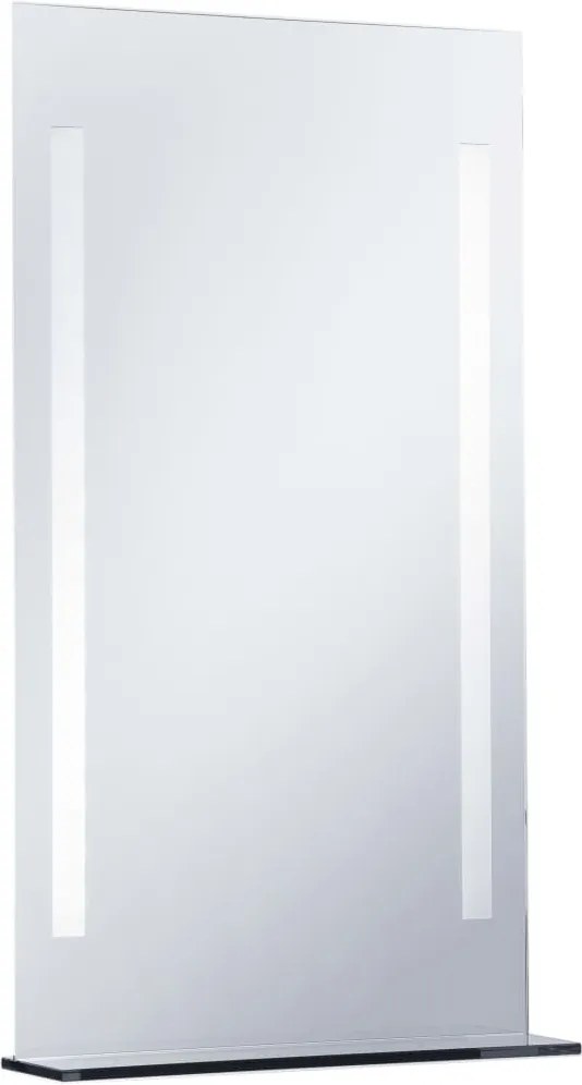 Koupelnové nástěnné zrcadlo Isabell s LED světlem a policí | 60 x 100 cm