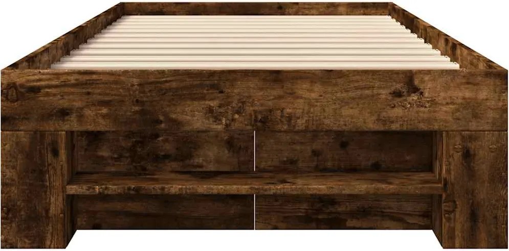 Rám postele bez matrace kouřový dub 90x190 cm kompozitní dřevo 3295524