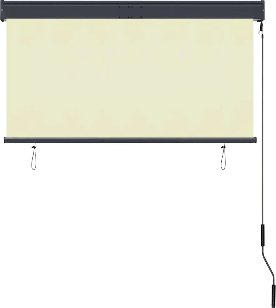 Venkovní roleta 120 x 250 cm krémová 145965