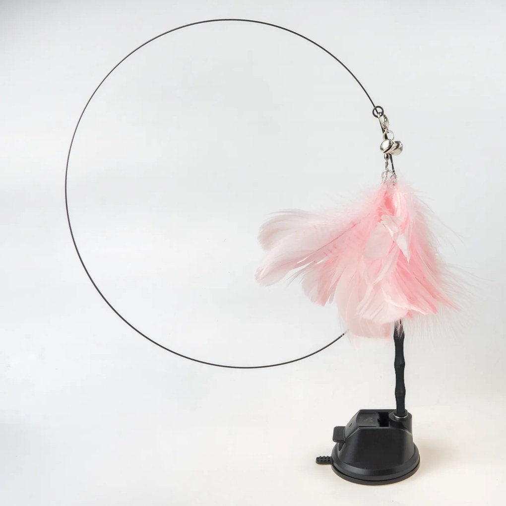 "Mávátko" /  hračka pro kočky s peříčky Barva: Pink Feather Set