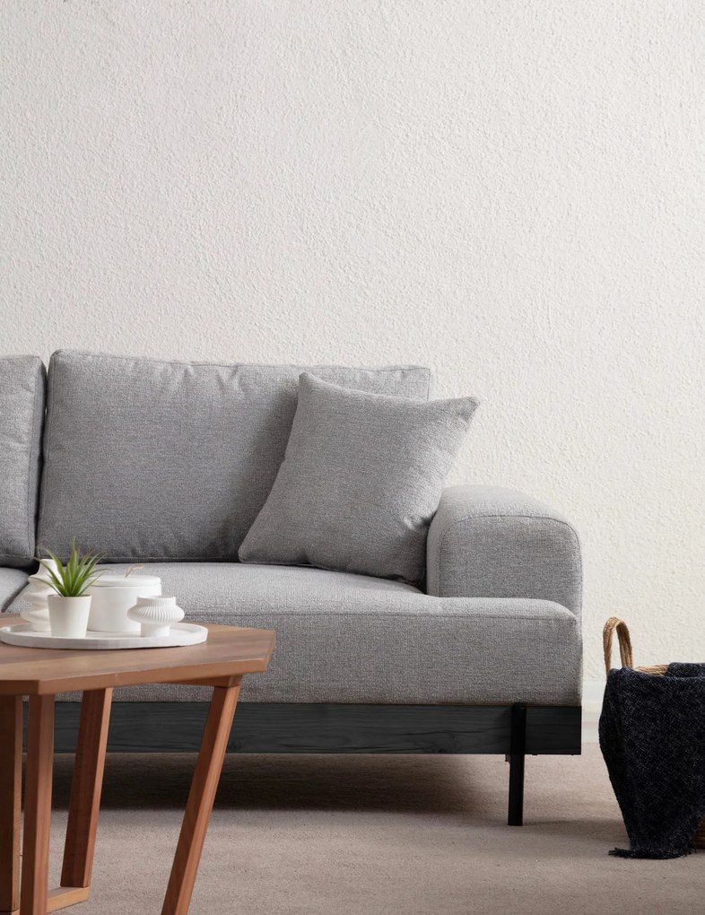 Hanah Home Třímístná pohovka ETI šedá 220 cm