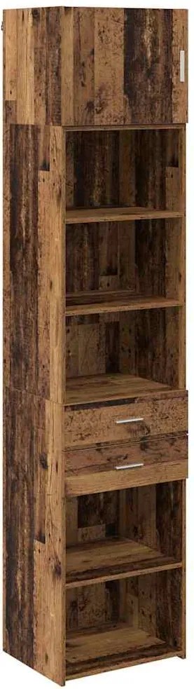 Vysoký bufet Staré dřevo 50 x 42,5 x 225 cm Kompozitní dřevo 3402815