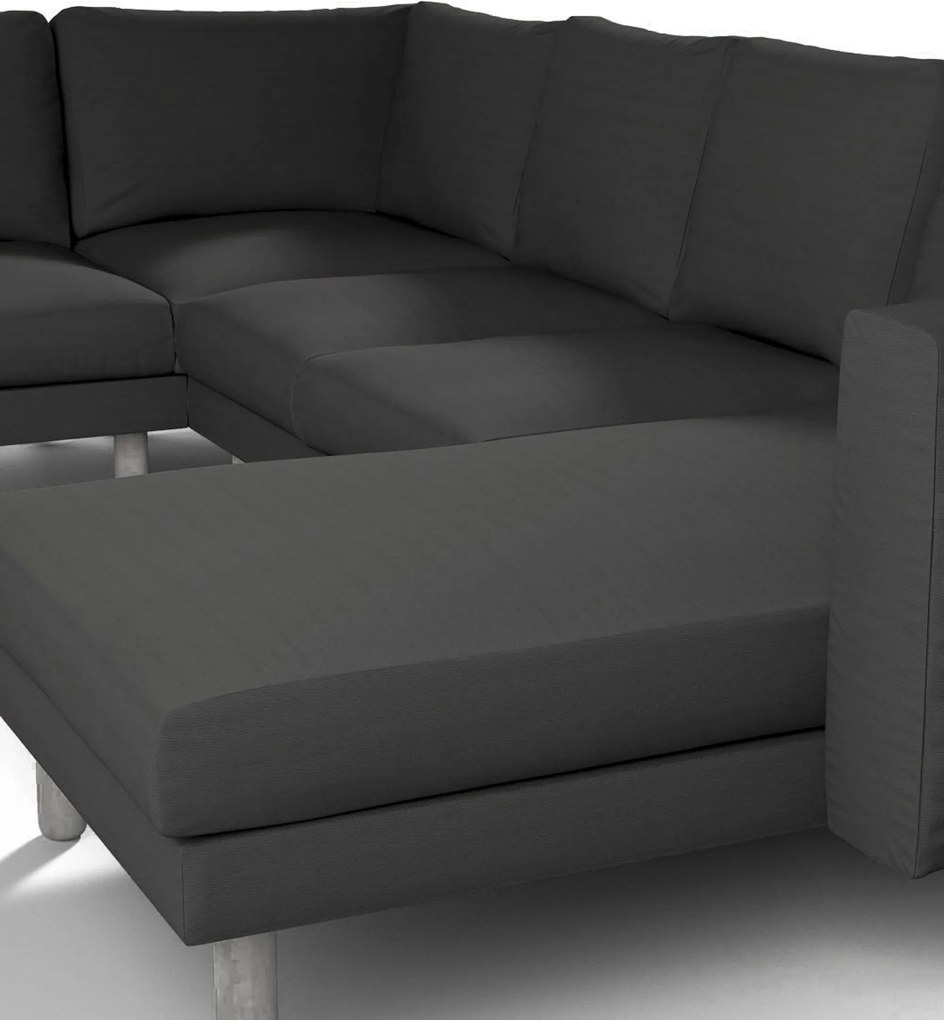 Potah na pohovku IKEA Norsborg rohová, 5-místná se šezlongem barva šedá