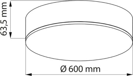 LED svítidlo McLED Nova R 600 60W 4000K černá ML-416.098.33.0