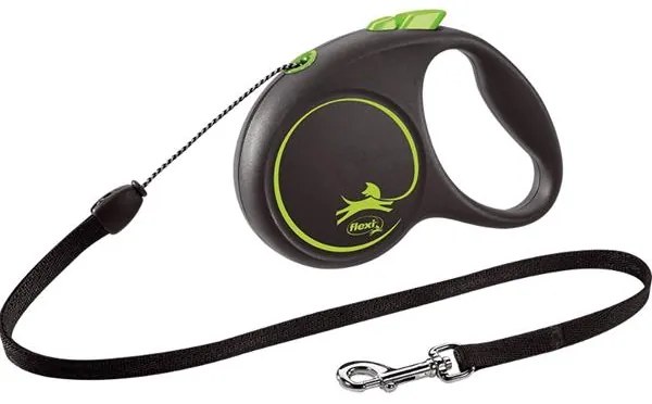 Flexi Black Design S lanko 5 m zelené 12 kg