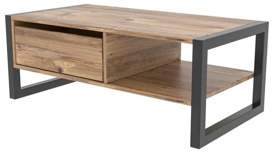 Sconto Konferenční stolek HALDIZEN černá/borovice