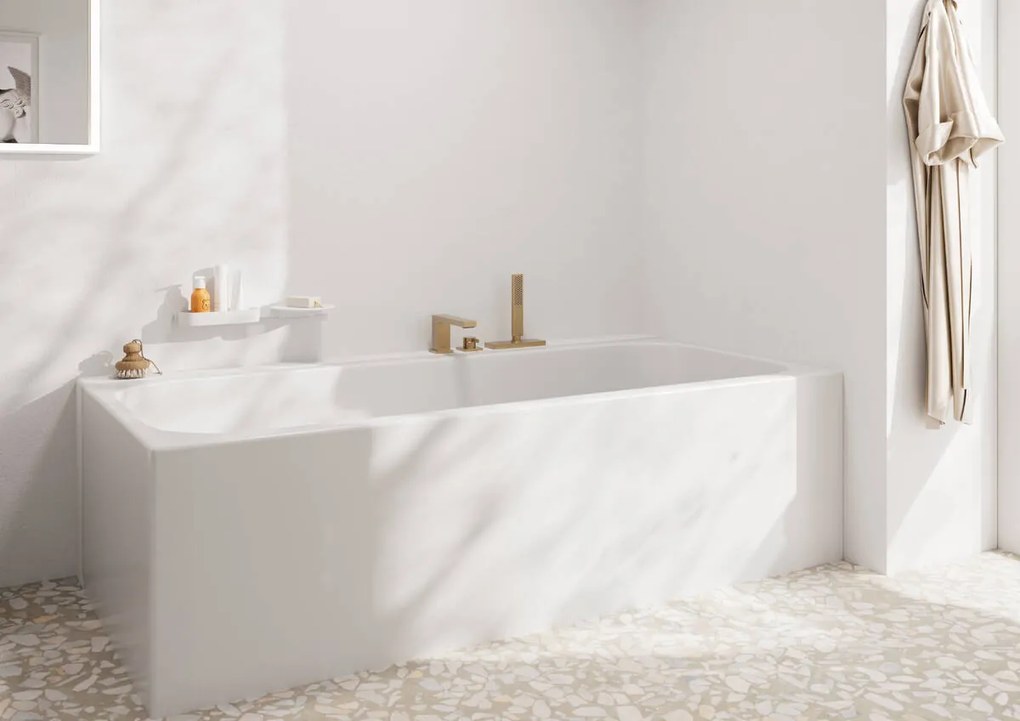 Hansgrohe Tecturis E, 3-otvorová baterie na okraj vany, kartáčovaný bronz, HAN-73443140