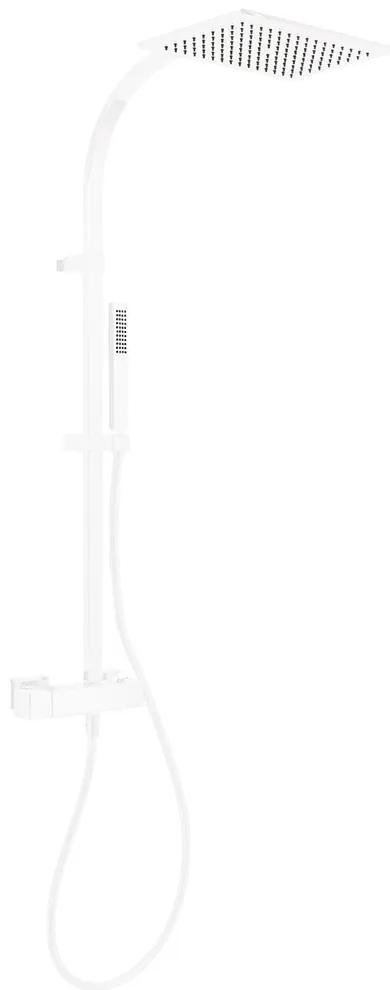 TRES SLIM EXCLUSIVE Sprchový set vč. termostatické nástěnné baterie, bílá  20219101BM