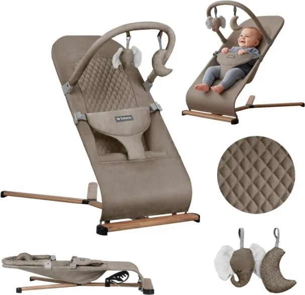 Dětské houpací křeslo Moon 30 Beige