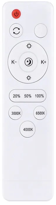 Solight LED osvětlení s dálkovým ovladačem Cala, 48W, 3360lm, 38cm, změna chromatičnosti, stmívatelné
