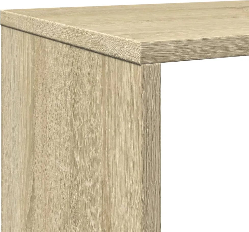 Knihovna dub sonoma 132 x 29 x 141,5 cm kompozitní dřevo 3310309