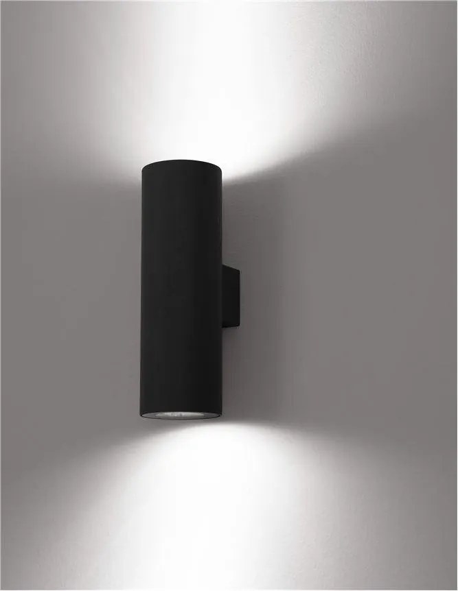 NV 9010009 Venkovní nástěnné svítidlo ALP černý hliník a sklo LED Chip Cree 10W 220-240V 3000K 7st. IP65 - NOVA LUCE