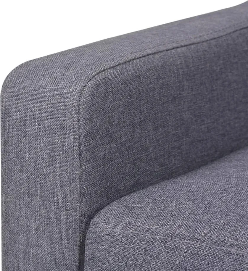 3místná pohovka textil šedá 245454