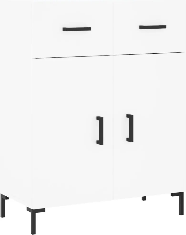 Skříň highboard bílá 69,5 x 34 x 180 cm kompozitní dřevo 3199873