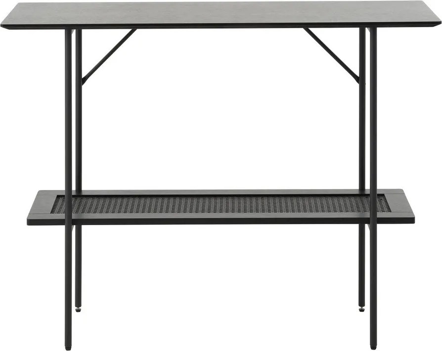 Černý konzolový stolek 37x100 cm Pensacola – Unique Furniture