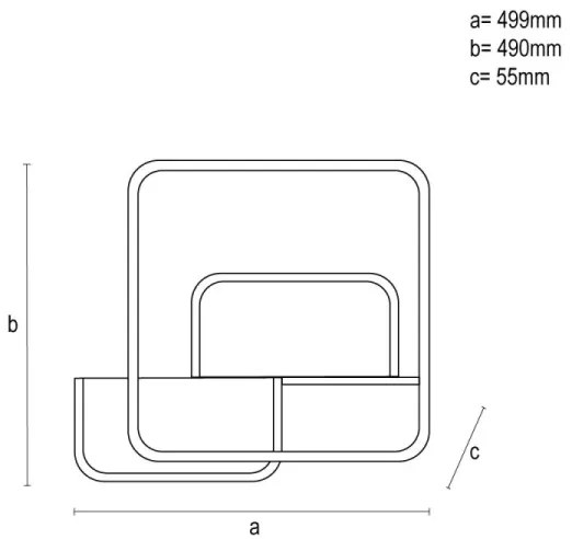 LED Stmívatelné stropní svítidlo LED/70W/230V 3000-6500K + dálkové ovládání
