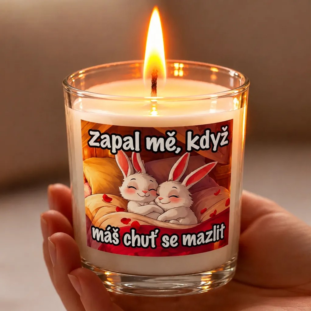 Ahome CZ Krásná svíčka Zapal mě, když máš chuť se mazlit