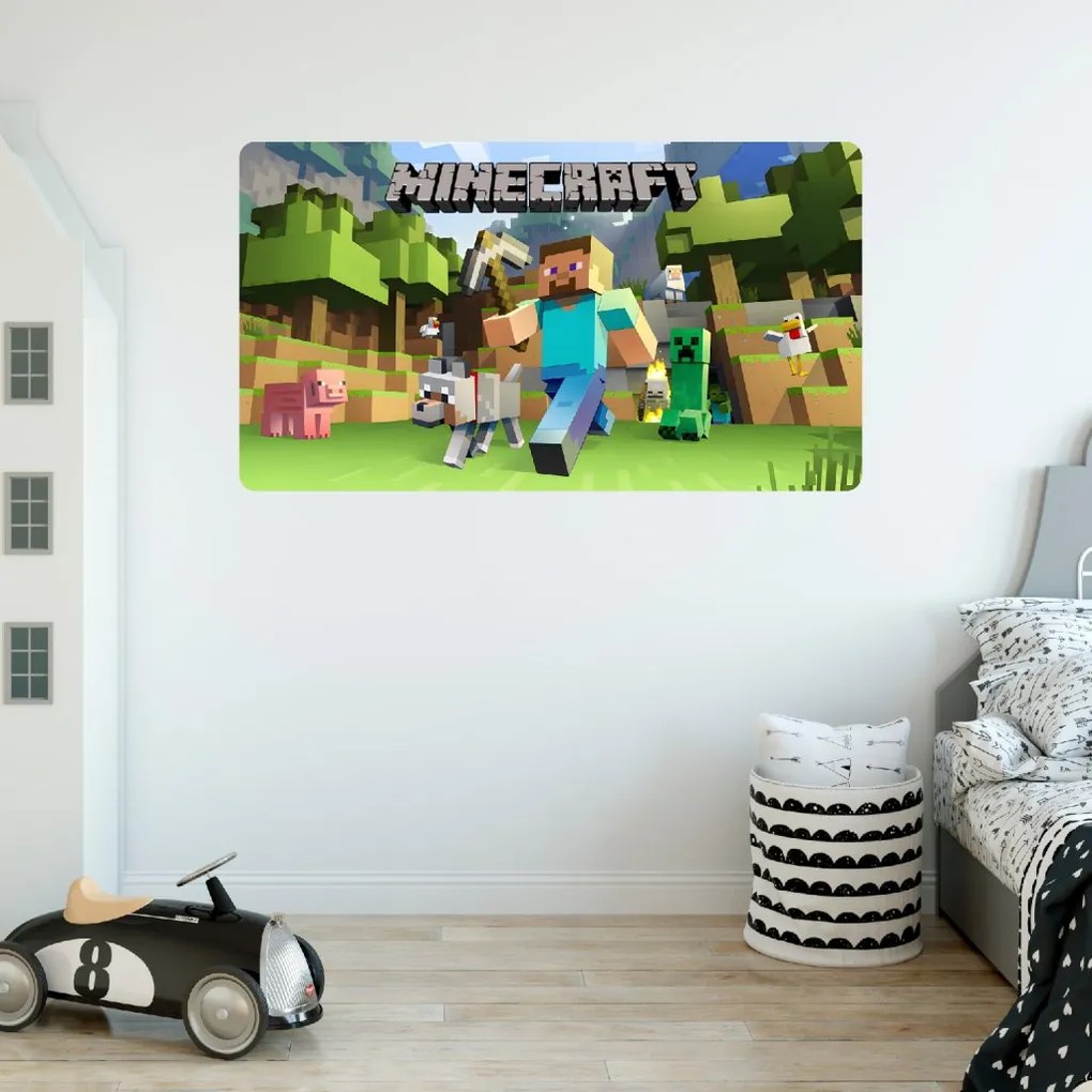 PIPPER. Textilní samolepka na zeď "Minecraft" Velikost: 60cm
