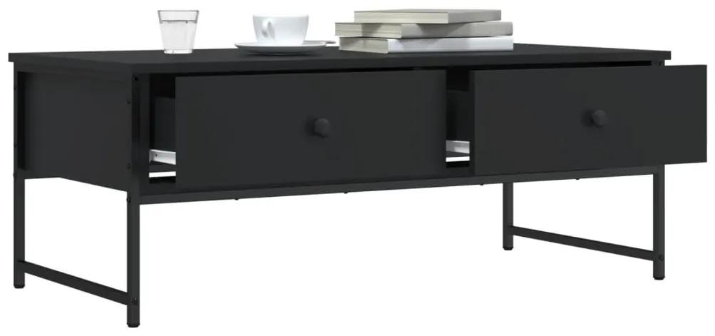 Konferenční stolek černý 101 x 49 x 39,5 cm kompozitní dřevo - Default Title