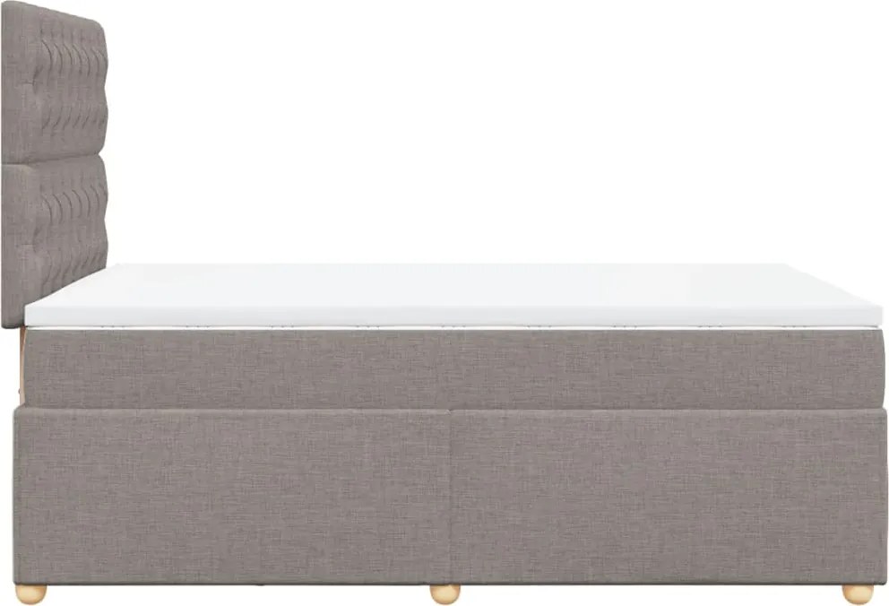 Box spring postel s matrací taupe 120x190 cm textil 3293530