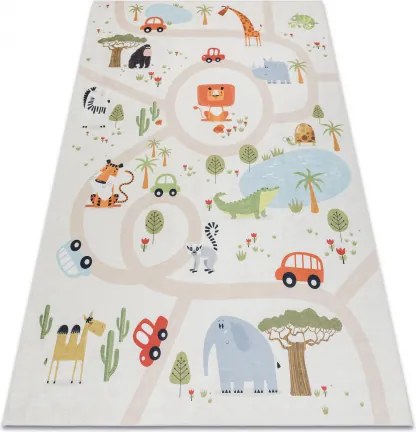 BAMBINO 1165 mycí kobereček Zoologická zahrada pro děti protiskluz -