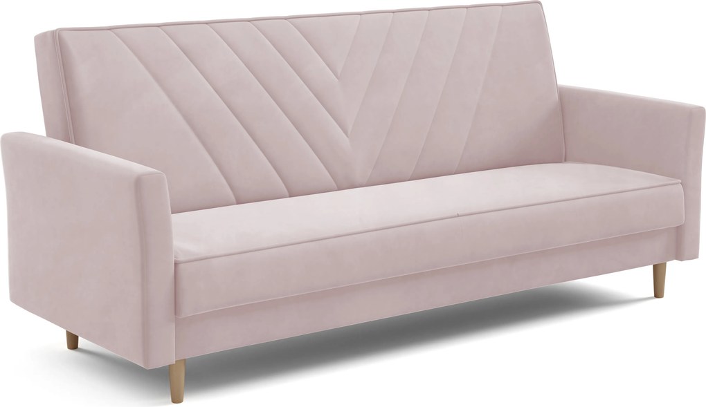 Eka Rozkládací pohovka NORTH, 227cm Výběr nohou: Černé, Barva látky: Mintová (Kronos 47)