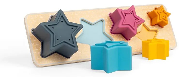 Bigjigs Toys Vkládací puzzle Hvězdy
