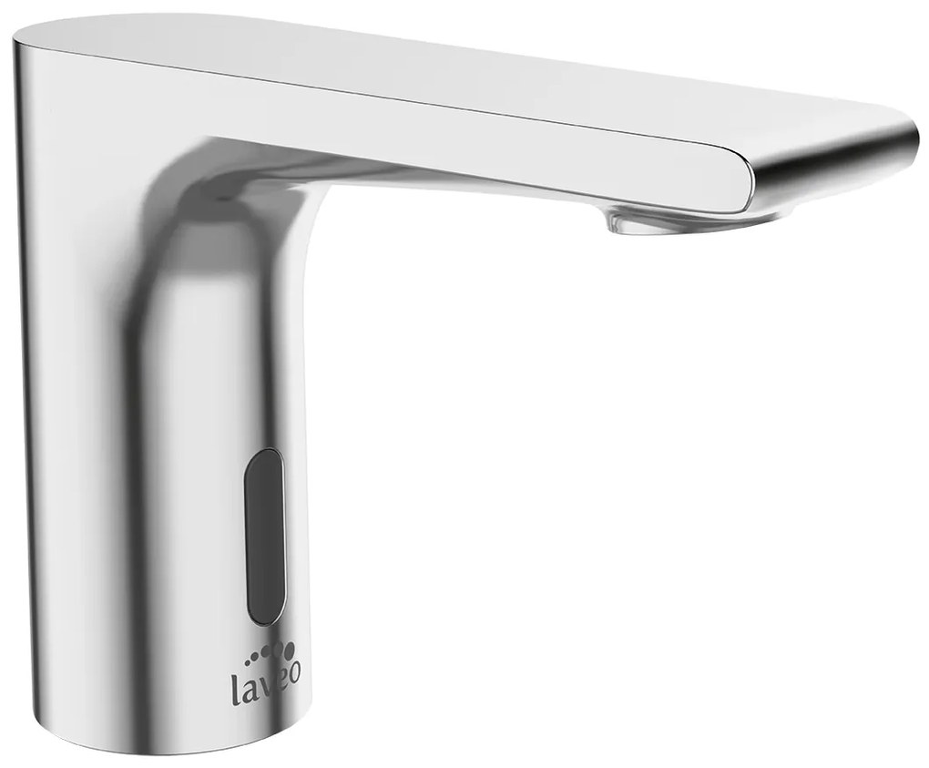 Laveo Plato, elektronická umyvadlová baterie s externí regulací teploty, stojánková, chromová, LAV-BLY_024D
